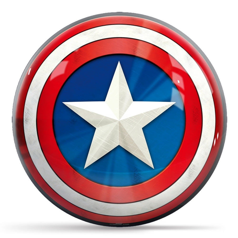 Marvel Avengers Captain America Bowling Ball – USBC Certified Fun!